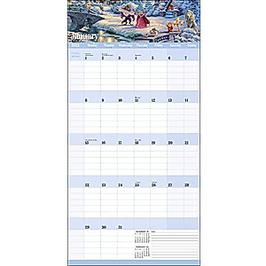 Disney Dreams Collection by Thomas Kinkade Studios: 17-Month 2023-2024 Family Wa