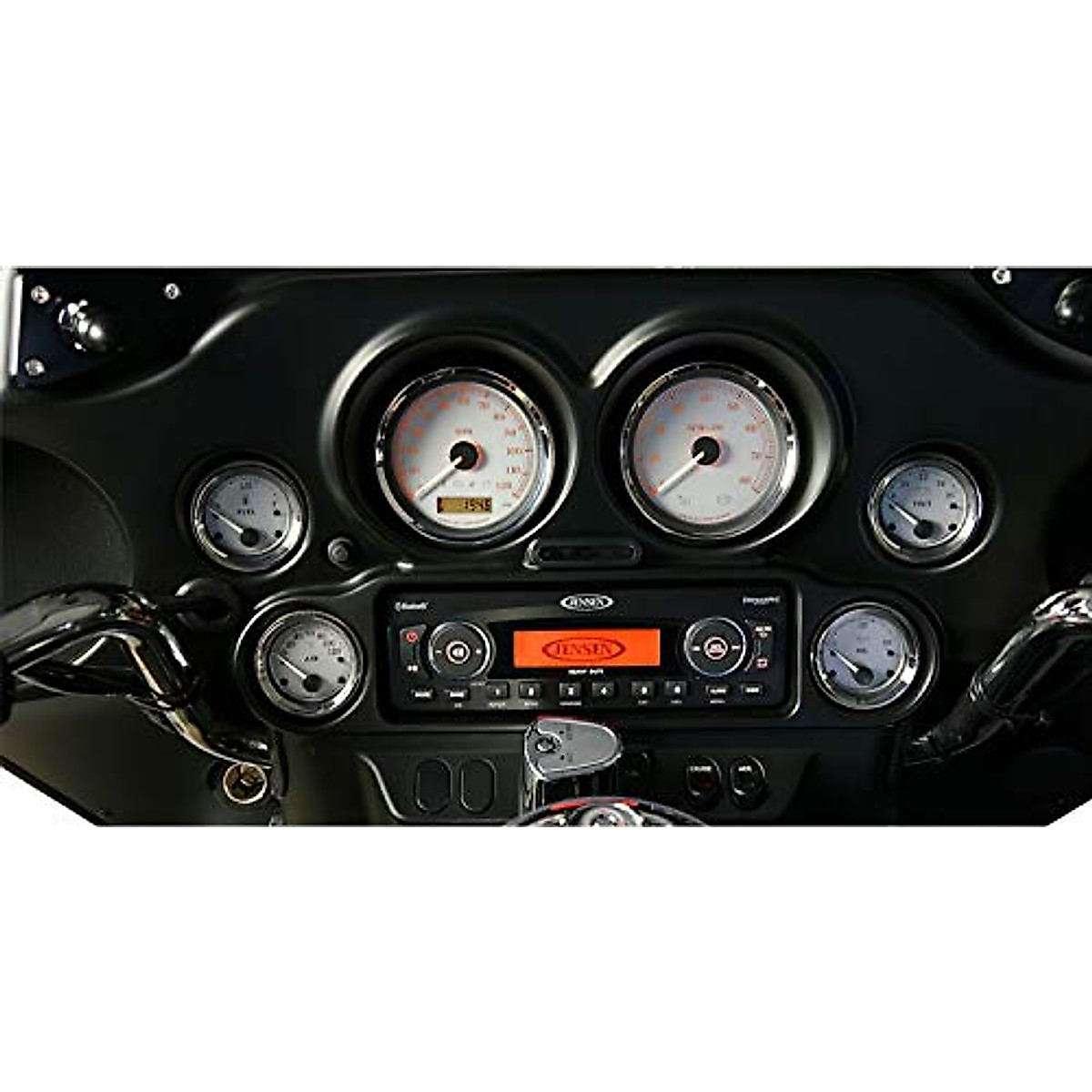 Jensen HD1BT AM/FM/WB/USB/SiriusXM Ready/Bluetooth Stereo with Full iPhone/iPod Controls, 50W x 4 Maximum Power Output, Bluetooth Streaming Audio (A2DP, AVRCP), AM/FM tuner (US/Euro) (Renewed)