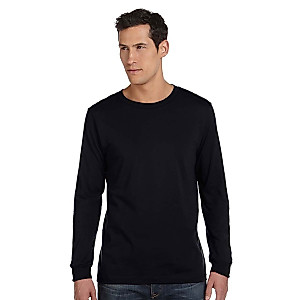 Bella Canvas Jersey Long Sleeve Tee Black