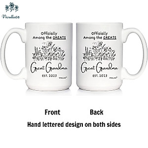 Vivulla68 Great Grandma Mug 2023, New Great Grandma Gifts, Youre Going To Be Great Grandparents Gifts, Presents For Great Grandma Pregnancy Announcement, Happy Mothers Day Gifts for Great Grandmother