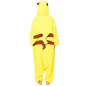 SAZAC Kigurumi - Pokemon - Pikachu - Onesie Jumpsuit Halloween Costume - Adult XL Size