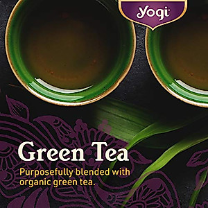 Yogi Tea Green Tea Kombucha Tea - 16 Tea Bags per Pack (4 Packs) - Organic Green Tea with Kombucha to Support Overall Health - Includes Green Tea Leaf, Lemongrass, Spearmint Leaf & More