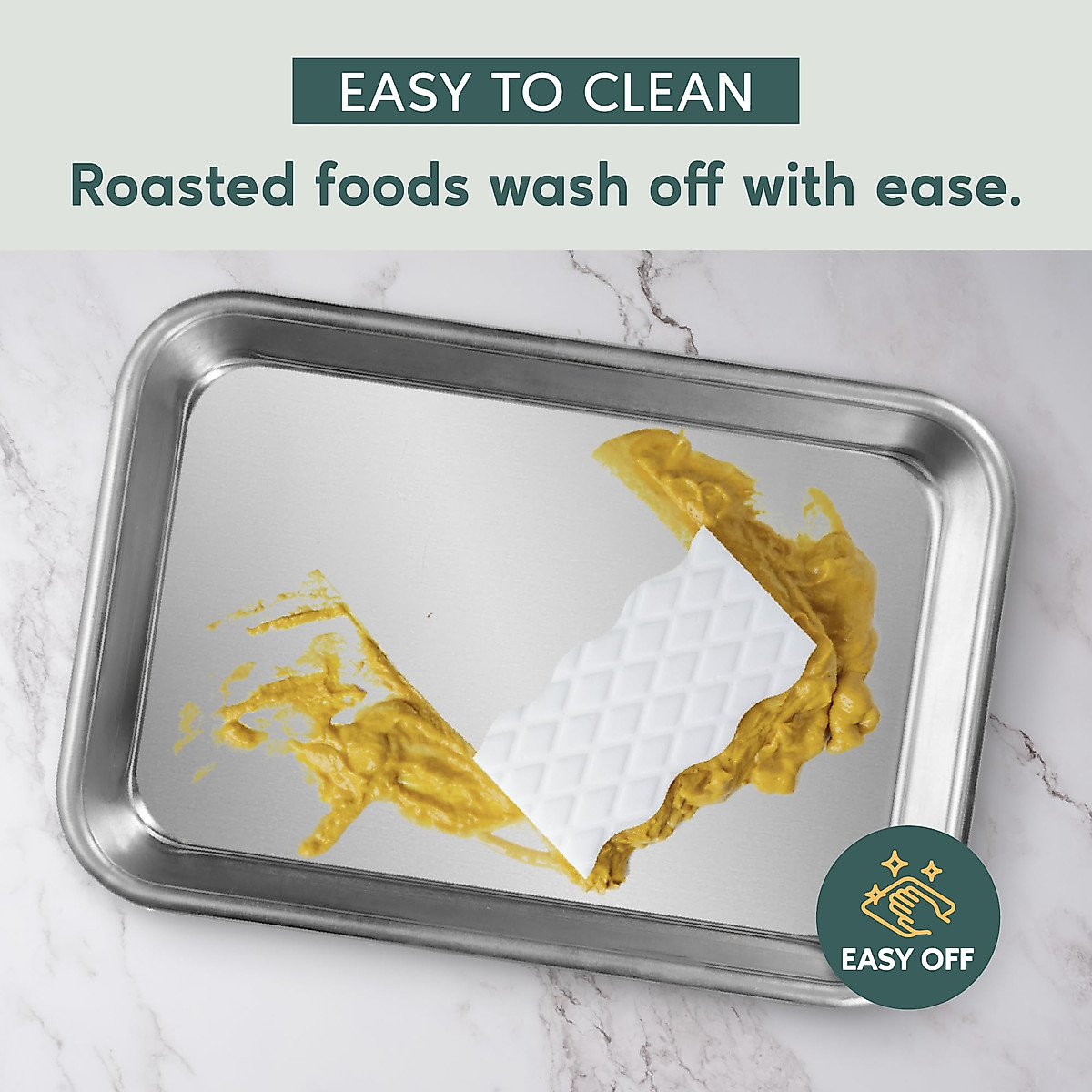 Ultra Cuisine Baking Sheet Pan Set of 2- Professional Bakeware for Roasting, Cooking & More - Food Safe, Warp Resistant, Bake Trays for Oven - Rimmed Half Cookie Sheets for Baking (Aluminum 18 x13")