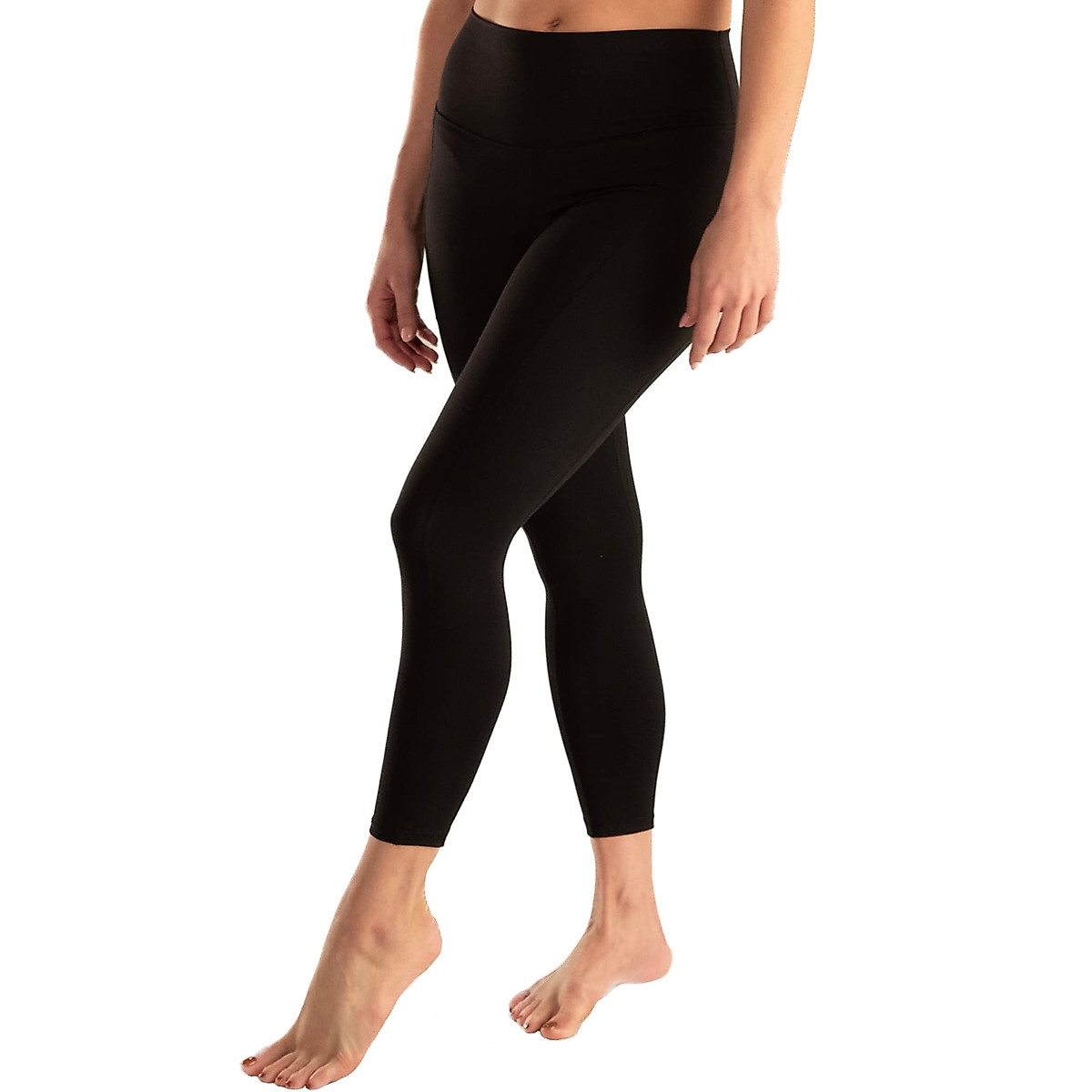 LUMANA Leakproof Womens Leggings: Bladder Control Athletic Bottoms - Leggings with Pockets Designed with Built-in Bladder Leakage Pads for Women, 22" Inseam (Black, Small)