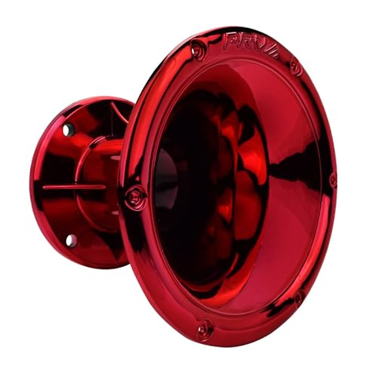 PRV AUDIO 2 Inch Exit Horn Waveguide WGP14-50 RED CR for Bolt On Compression Drivers - UV resistant Chrome Finish - Red Chrome Color (Single)