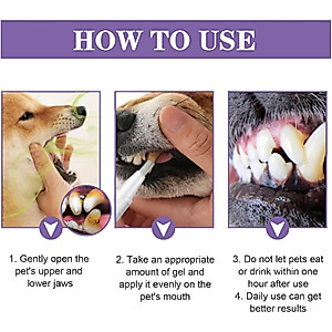 affeeco Pet Oral Repair Gel,Pet Oral Repair Gel for Dogs,Pet Breath Freshener Gel Care Cleaner,Pet Teeth Repairing(3PCS)