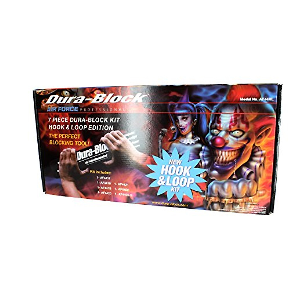 Dura-Block AF44HL Hook & Loop Black 7-Piece Sanding Block Set