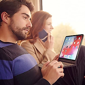 Snugg iPad Mini 6 Case with Keyboard (2021-6th Gen), Wireless Backlit Touchpad Bluetooth Case 360 Degree Rotatable iPad Mini Keyboard - Black