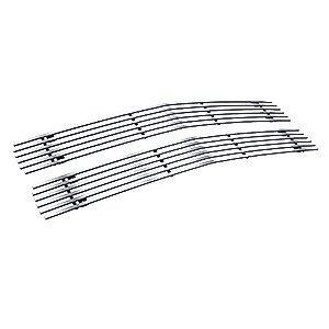 APS Compatible with Chevy Blazer C K Pickup Suburban Tahoe 1994-1999 Main Upper Stainless Steel Chrome 8x6 Horizontal Billet Grille Insert C65735A