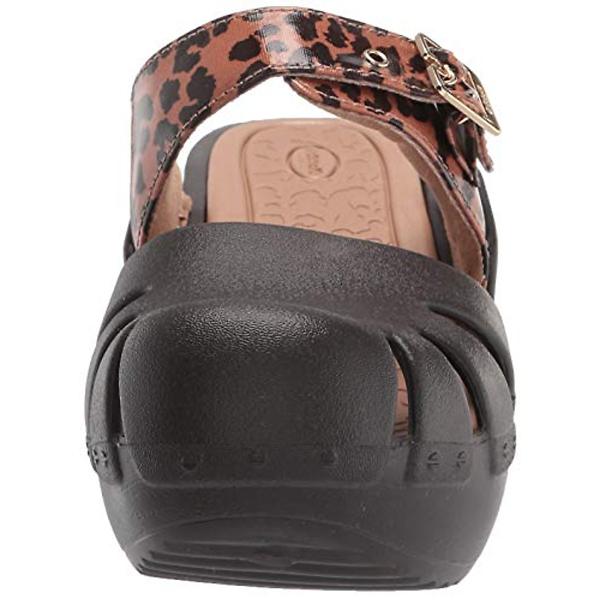 Dr. Scholl's Shoes Women's Dance On Clog, Brown Leopard, 7