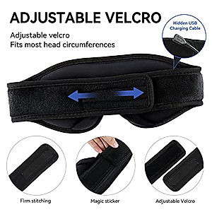 3-in-1 Sleep Headphones Sleep Mask & White Noise Machine for Sleeping, CUPAN 3D Wireless Music Sleeping Headphones with Timer, for Insomnia Travel Meditation, Cool Gadgets for Women Man