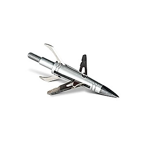 NEW ARCHERY PRODUCTS Spitfire Double Cross 4-Blade 100 Grain Durable Precise Bow Hunting Mechanical Broadhead - 3 Pack