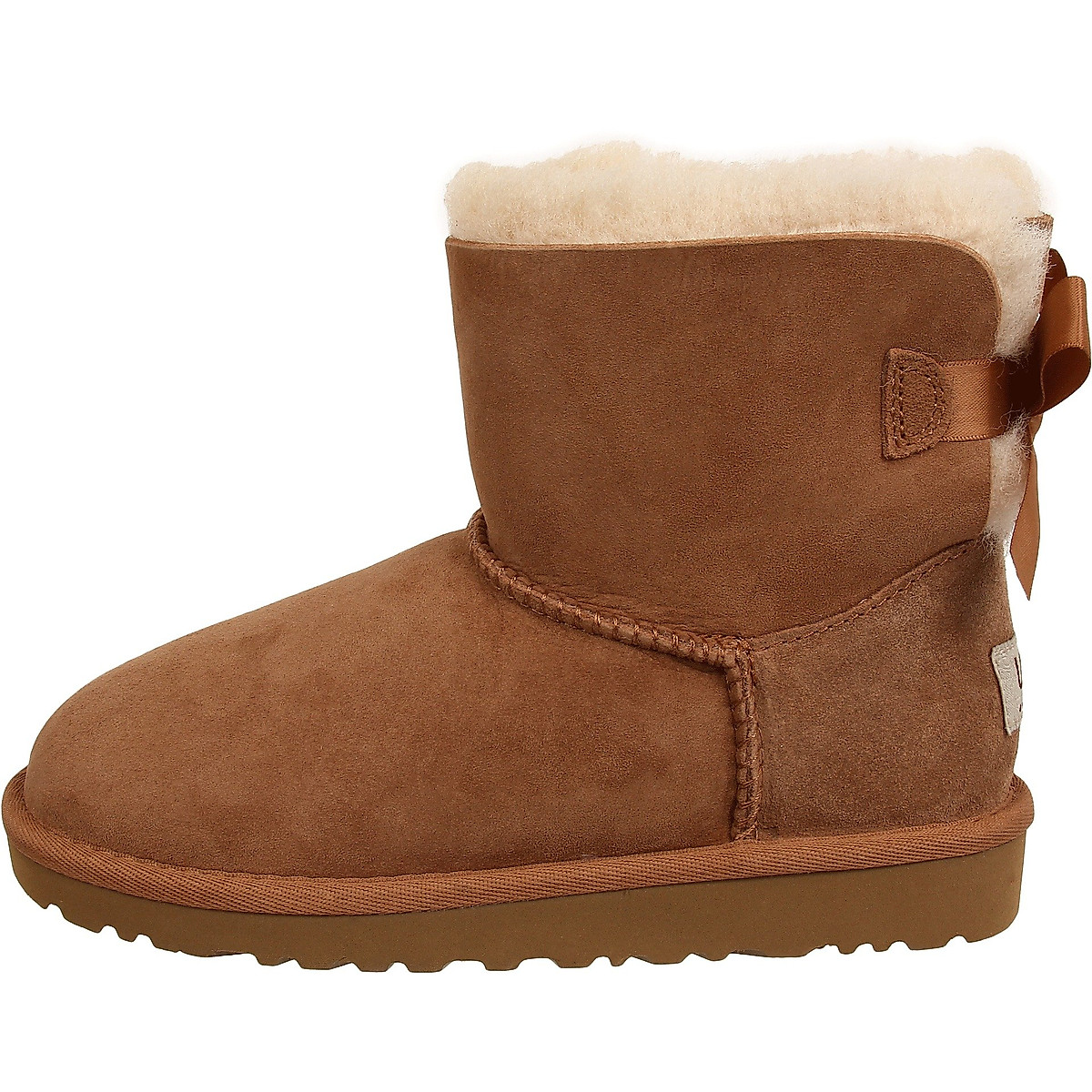 UGG Unisex-Child Mini Bailey Bow Ii Boot, Chestnut, 09