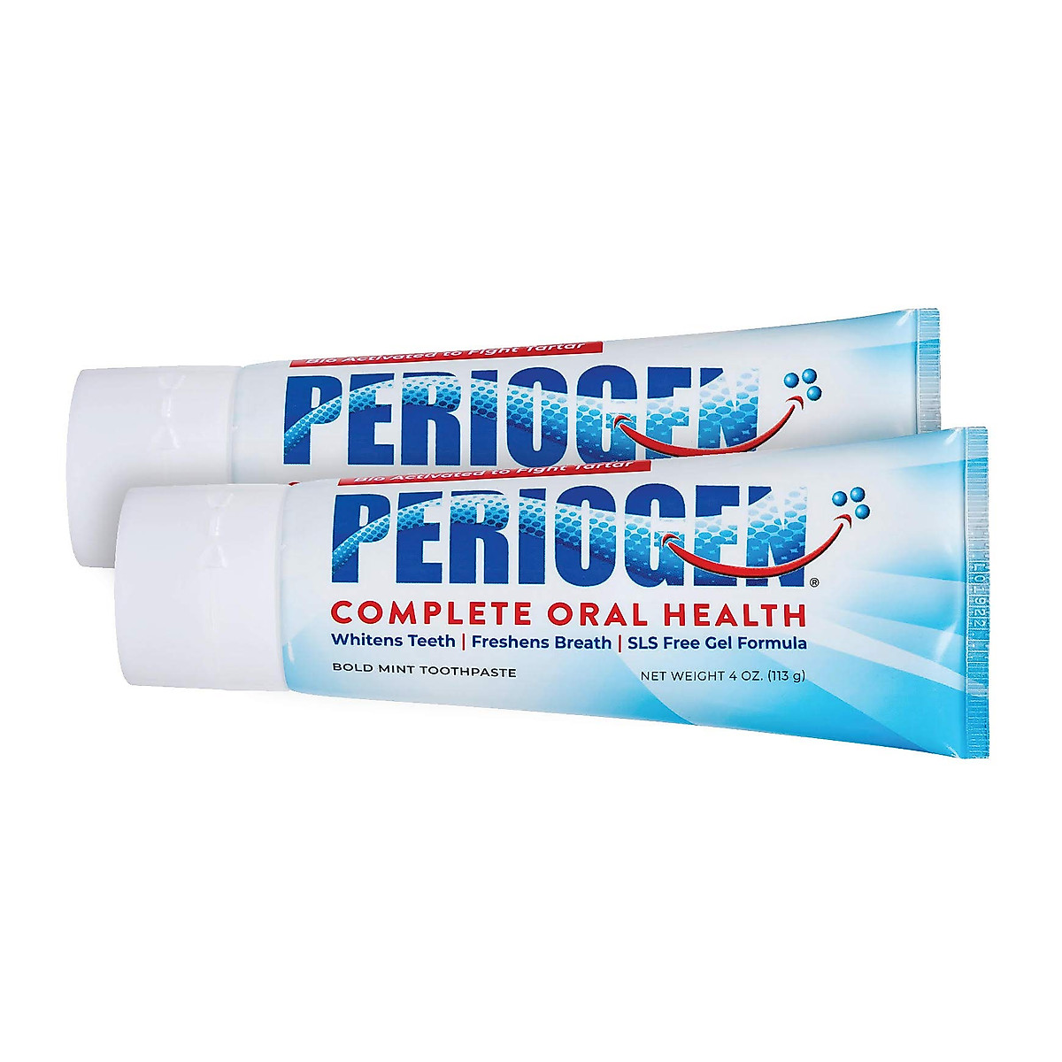 Periogen Toothpaste - Super Cleaning Plaque & Tartar Control Formula - SLS Free- 2-Pack