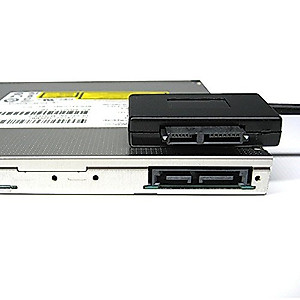 cablecc USB 3.0 to 7+6 13pin Slimline Sata Adapter Cable for Laptop Cd DVD ROM Optical Drive
