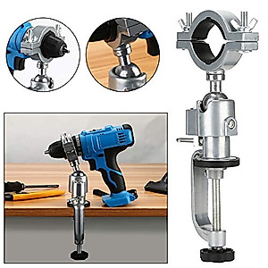 OCGIG 360 Degree Bench Clamp Vises Grinder Holder Electric Drill Stand Holder for Universal Work