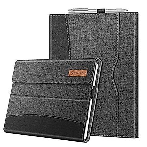 Fintie Protective Case for Microsoft Surface Go 3 2021 / Surface Go 2 2020 / Surface Go 2018 - Multi-Angle Portfolio Business Cover with Pocket, Compatible with Type Cover Keyboard (Gray)
