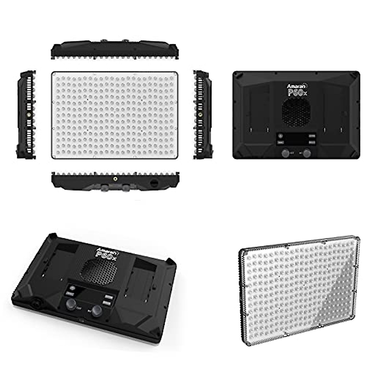 Aputure Amaran P60X Video Panel Light,Color Temperature 3200K-6500K,60w CRI95+/TLCI 97+,5070lux@1m,with Softbox,Support App
