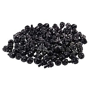 QJKW Screw 32x6mm Desktop Computer PC case case Thumbscrew Black 100 pcs Robust and Easy to use (Color : Black)