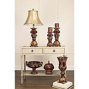 OK Lighting Jewelry Box, 11.5",Burgundy