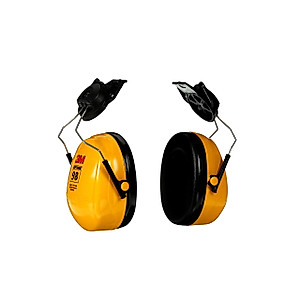 3M Peltor Optime 98 Cap-Mount Earmuffs, Hearing Conservation H9P3E