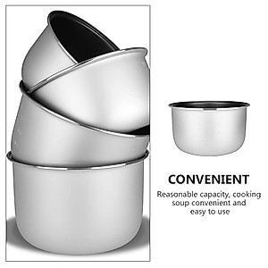 1pc Cooker Inner Pot Rice Cooker inside Pot Non Stick Pressure Cooker Pot Baking Cake Pot Mold Cooking Pots Rice Cooker Inner Pot for Home Kitchen