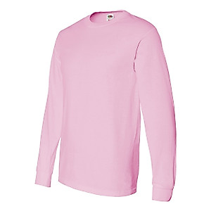 Fruit of the Loom Adult 5 oz. Long-Sleeve T-Shirt, Classic Pink, M