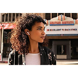 Happy Plugs Air 1 Zen – Fashion & Premium True Wireless in-Ear Earbuds – 30 Hours Battery Life – Passive Noise Cancellation - Pink Gold