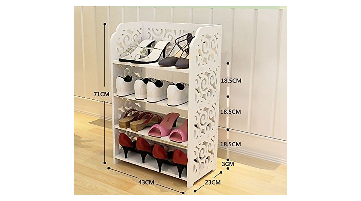 Jerry & Maggie 4-Tier Shoe Rack - Stylish Storage Solution