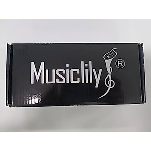 Musiclily Ultra 52.5mm Full Solid Brass 6-Screws PRS-Style Tremolo Bridge Knife Edge for Strat Style Electric Guitar, Black