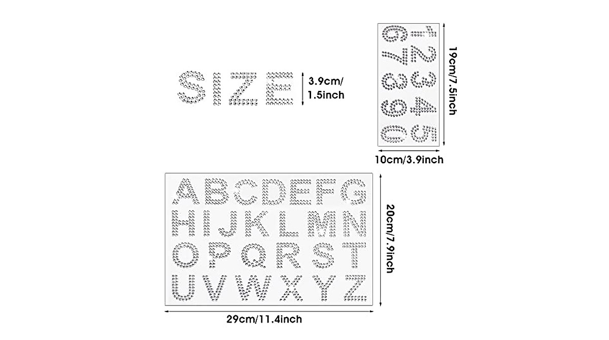 Prasacco 98 Pcs Glitter Letter & Number Stickers
