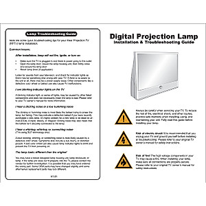 Generic D95-LMP Toshiba 52HM95 TV Lamp, Black