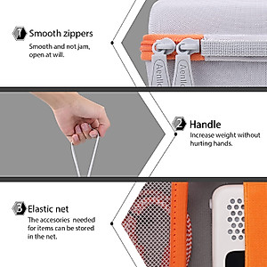 Aenllosi Hard Carrying Case Compatible with Yoto Mini Kids Audio Music Player Children’s Speaker Plays Audiobook and Cards Card Case Hold up to 36 Yoto Cards(Case Only)