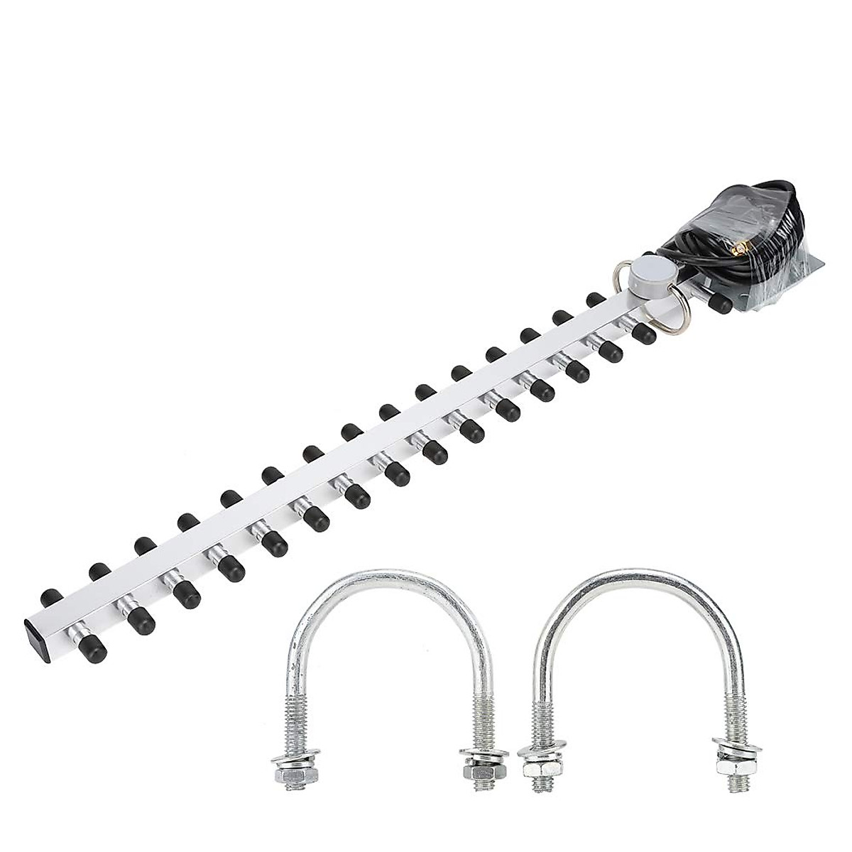 EBTOOLS Yagi Antenna,2.4G 25dBi High Gain Stable Router Network Card 16 Unit Directional Yagi Antenna, 1.5m/59.06inch Long Antenna