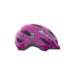 Giro Scamp MIPS Youth Recreational Cycling Helmet - Pink Street Sugar Daisies (2022), Small (49-53 cm)