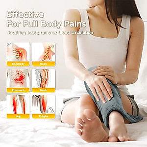 Weighted Heating Pad for Back Pain Relief, 2.2lb Large Electric Heating Pads for Cramps Neck Shoulder, 4 Heating Levels with Auto Shut Off, Fast Heating Dry& Moist Therapy Options Washable 12"x24"