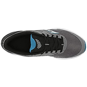 Saucony Men's Cohesion 15 Running Shoe, Charcoal/Topaz, 11