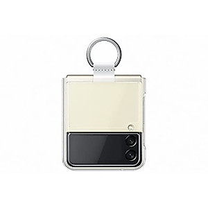 SAMSUNG Galaxy Z Flip3 Clear Cover with Ring - Official Case - Plastic,Foldable, Transparent