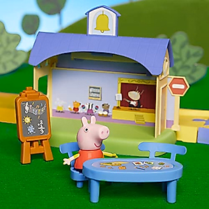 Peppa Pig All Around Peppa’s Town Playset with Car Track, Preschool Toys, Toys for 3 Year Old Girls and Boys and Up