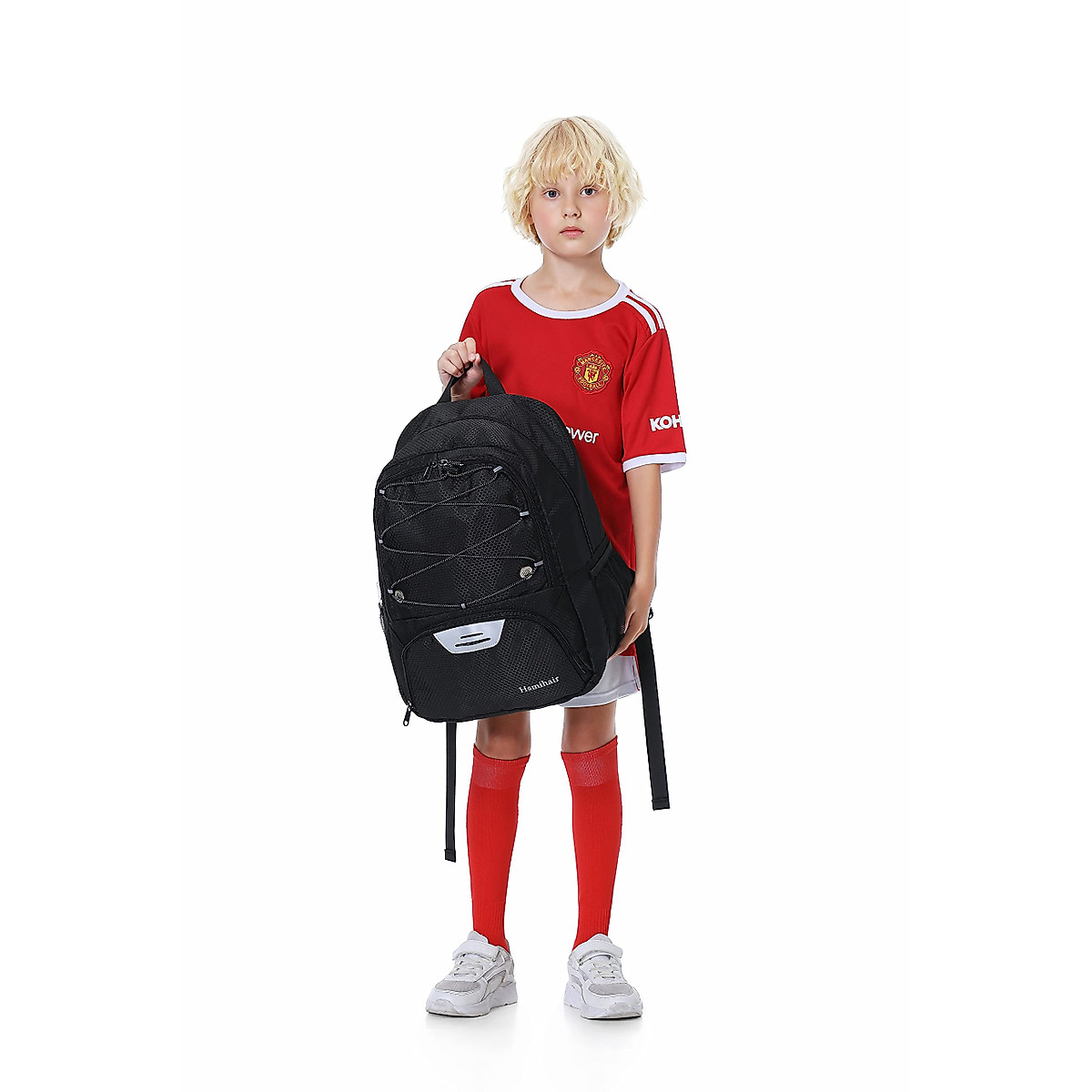 Hsmihair Youth Soccer Bag-Soccer Backpack & & Backpack for Football Volleyball Basketball,with Ball Compartment and Separate Cleat Training Package