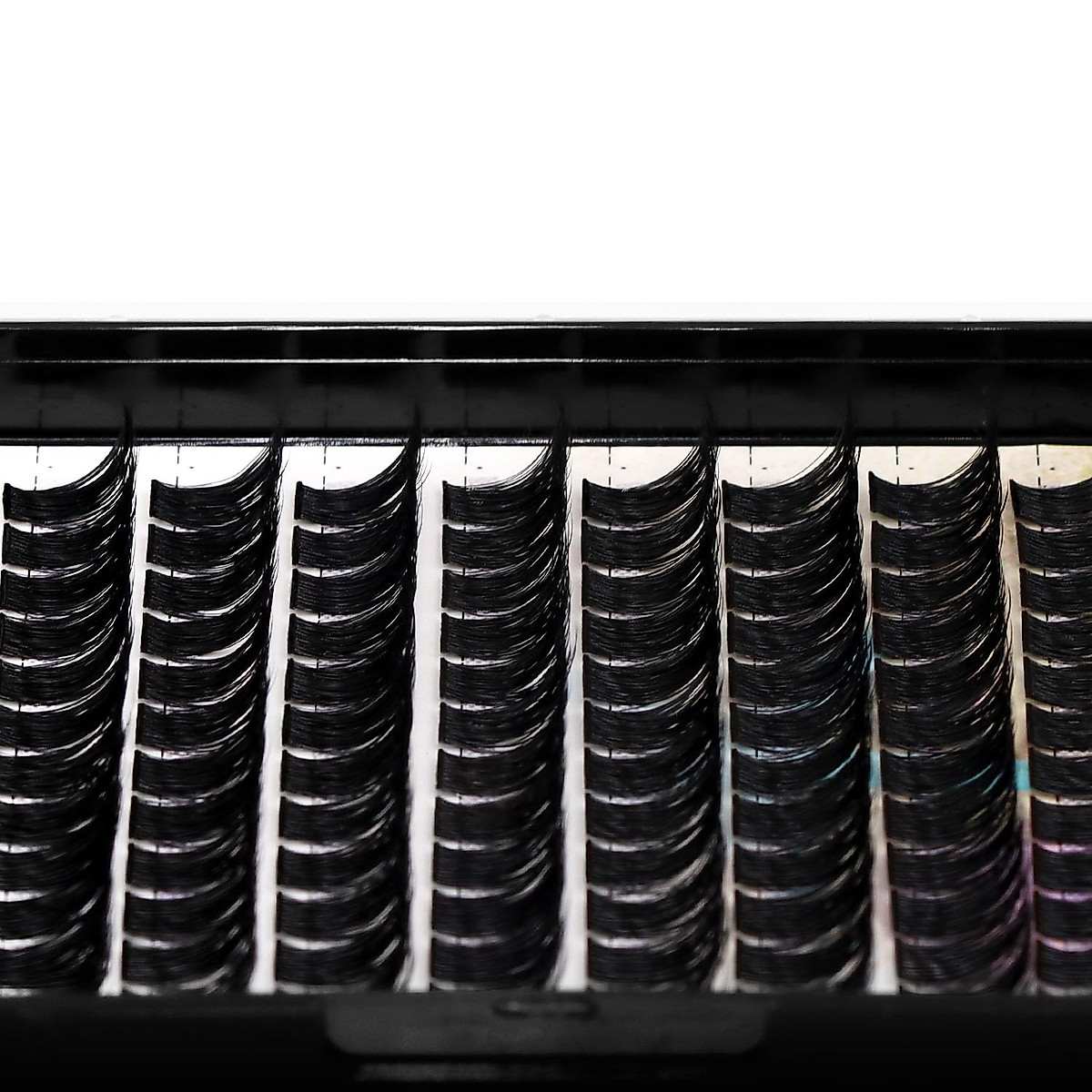 Dedila 120 Clusters Individual False Eyelashes Wide Stem D Curl Handmade Dramatic Black Soft and Light 5D Volume Eye Lashes Extensions Thick Base Women Girls Beauty Tools (14mm)