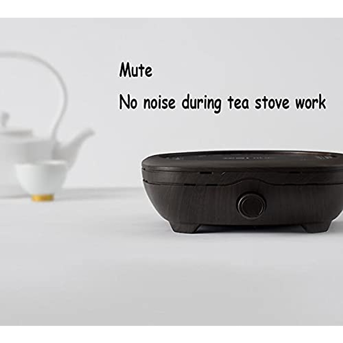 Commercial Hot Pot Induction Cooker Mini Electric Pottery Stove Tea Stove Kettle Brewing Black Tea Pu'er Coffee Health Pot Induction Stove Small Hot Pot 2 Level Touch Black Microcrystalline Panel Hot