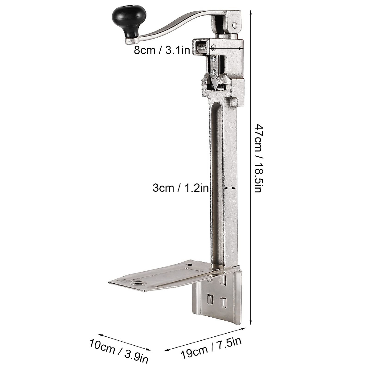 Commercial Can Opener Industrial Can Opener 13inch Heavy Duty Commercial Kitchen Restaurant Can Opener Table Bench Clamp Commercial Grade Manual Can Opener
