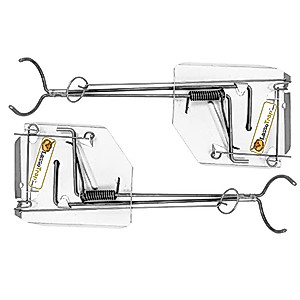 MOLE Trap (Pack of 2) LASSO Galvanized & Oil Hardened Steel// Super Cost-Effective, Reusable, Durable Animal Best in The Lawn, Yard, Garden, Farm, All Outdoor Settings w/ Manual (Small) 2 1/8inch