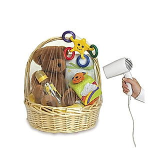 Clear Jumbo Shrink Wrap Cellophane Bag - 24" x 30" - Perfect for Gift Baskets, Birthday, Baby Shower, Bridal Shower & More (1 Roll)