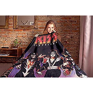 INTIMO KISS Blanket Destroyer Album Cover Music Band Super Soft Fleece Throw Blanket 48" x 60" (122cm x152cm)