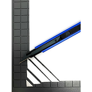 RockRose Retractable Utility Knife w/ 30-Degree Blade Set of 3 x 5.5, Portable easy to use Arts and Crafts Knife with Precision Blades for Home, Car, Warehouse, Everyday Use (Red, Blue and Grey)