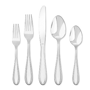 Hampton Forge Lincoln 46 Piece Set with Caddy, 5.80 LB, Metallic