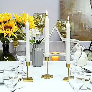 Zest Candle 12-Piece Taper Candles, 10-Inch, White Straight