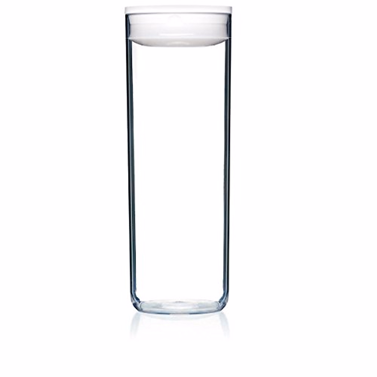 Click Clack Pantry Spaghetti Canister, 2-1/2-Quart, White Lid